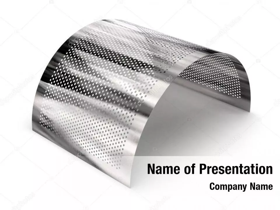 Perforated Metal PowerPoint Template - Perforated Metal PowerPoint Background