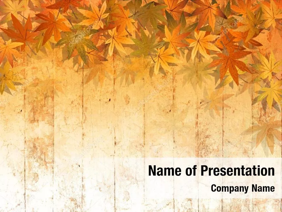 Fall Theme PowerPoint Template - Fall Theme PowerPoint Background
