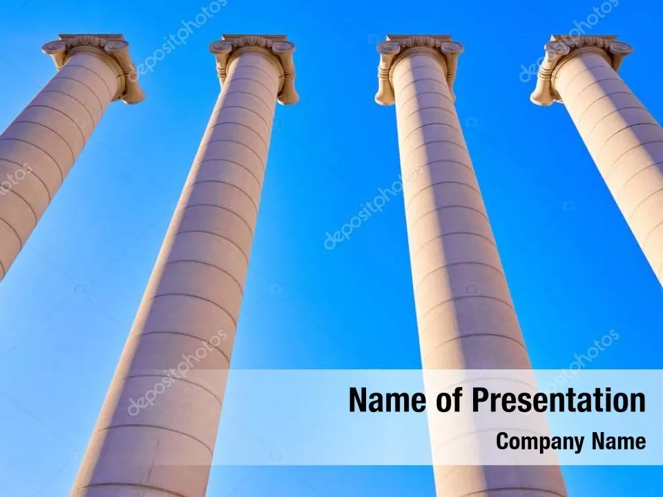 Ionic Columns PowerPoint Template - Ionic Columns PowerPoint Background