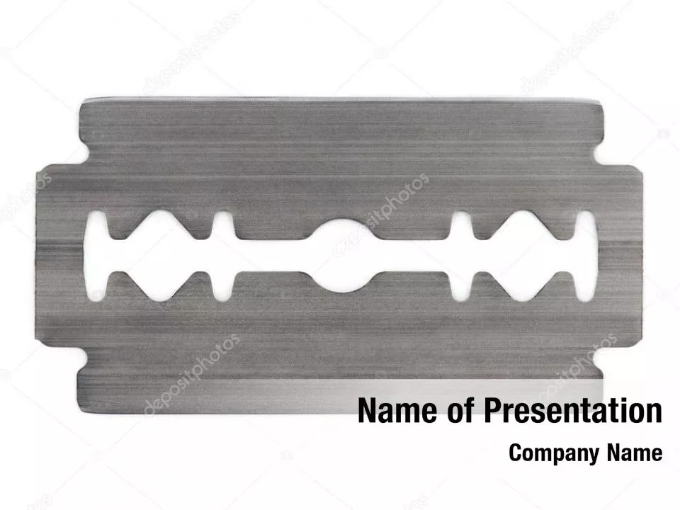 Razor Blade PowerPoint Template - Razor Blade PowerPoint Background