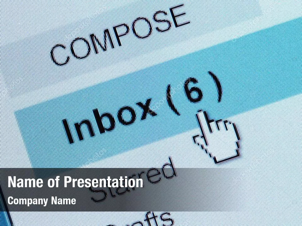 E mail Inbox PowerPoint Template - E mail Inbox PowerPoint Background