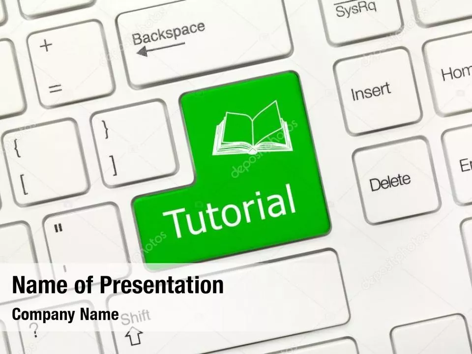 Tutorial Button PowerPoint Template - Tutorial Button PowerPoint Background