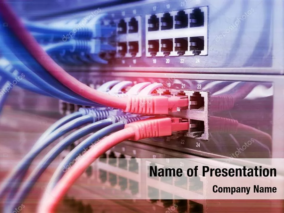 Cabling Powerpoint Template Cabling Powerpoint Background