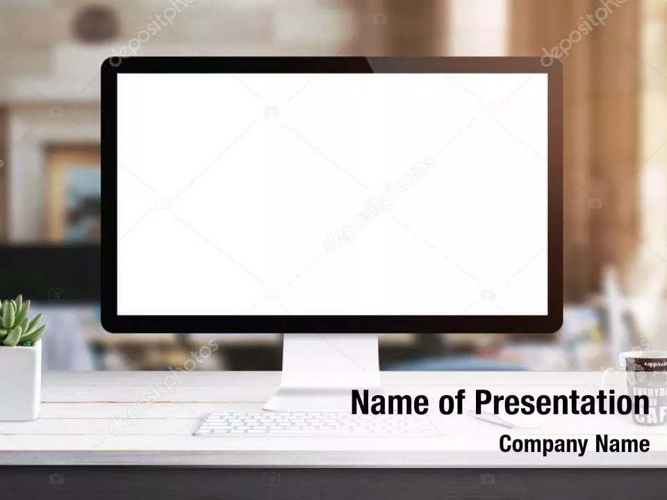 Computer Theme PowerPoint Template - Computer Theme PowerPoint Background