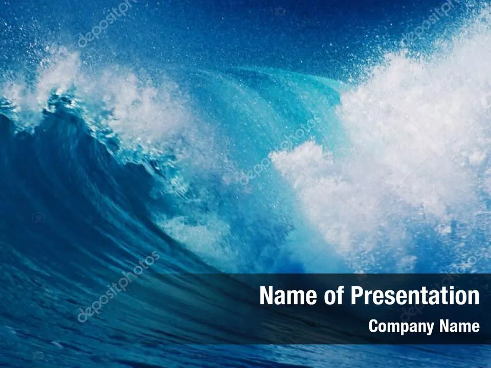 Wave PowerPoint Template - Wave PowerPoint Background