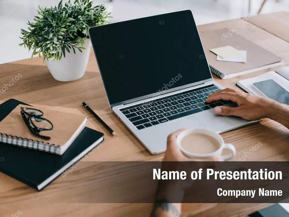 Laptop Computer PowerPoint Template - Laptop Computer PowerPoint Background