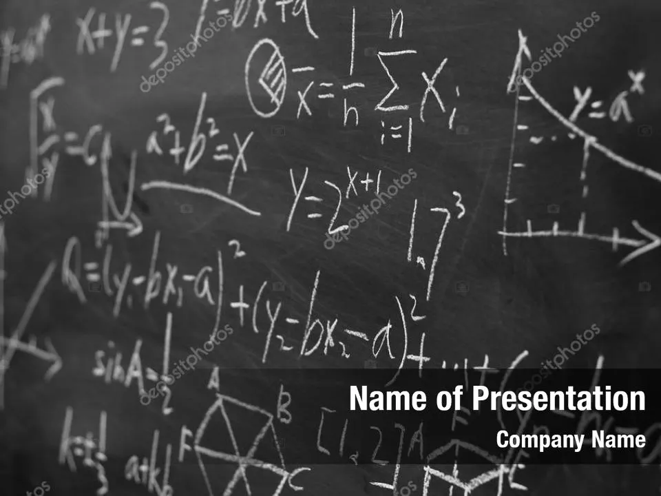Algebra PowerPoint Template - Algebra PowerPoint Background