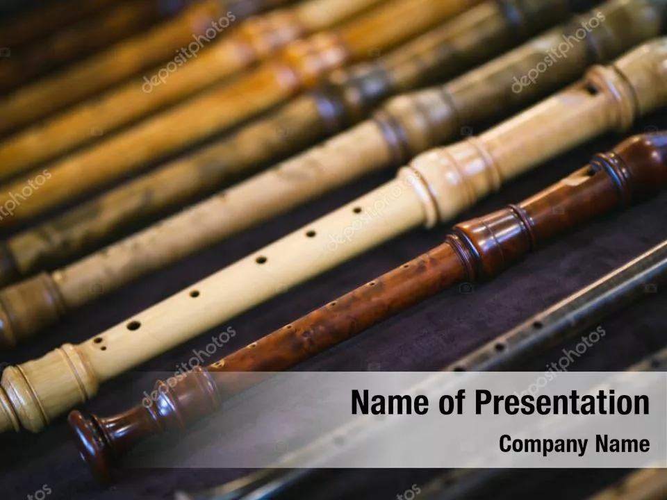 Wind Instrument PowerPoint Template - Wind Instrument PowerPoint Background