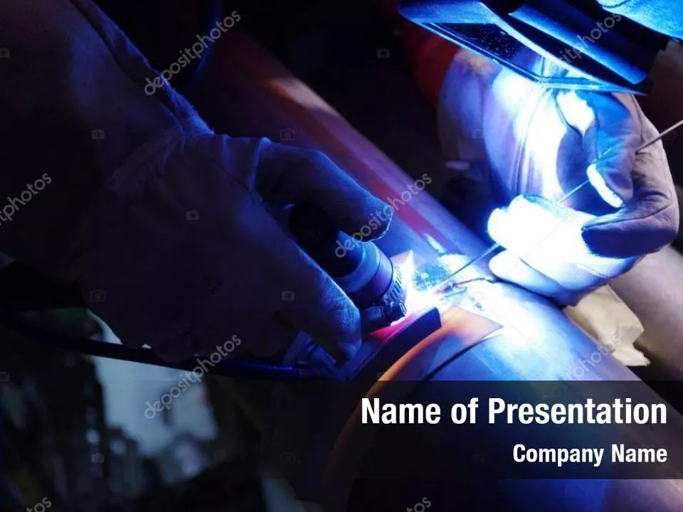 Pipe Welding PowerPoint Template - Pipe Welding PowerPoint Background