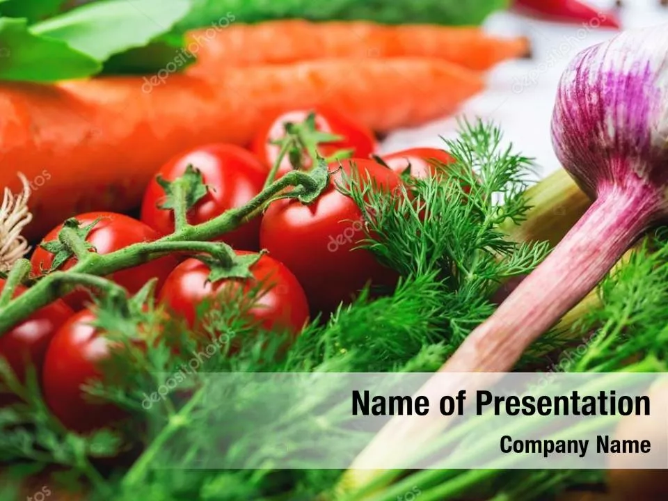 Organic Foods PowerPoint Template - Organic Foods PowerPoint Background