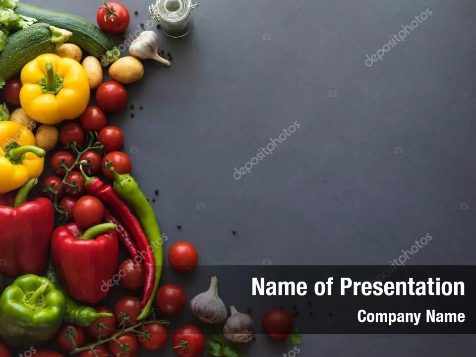 Fresh Vegetables PowerPoint Template - Fresh Vegetables PowerPoint ...