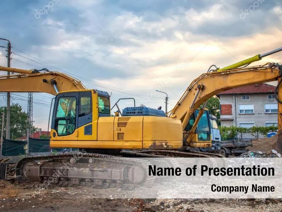 Yellow Loader PowerPoint Template - Yellow Loader PowerPoint Background