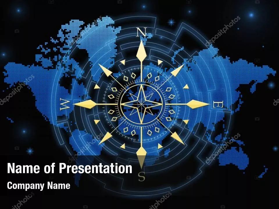 Wind Rose PowerPoint Template - Wind Rose PowerPoint Background