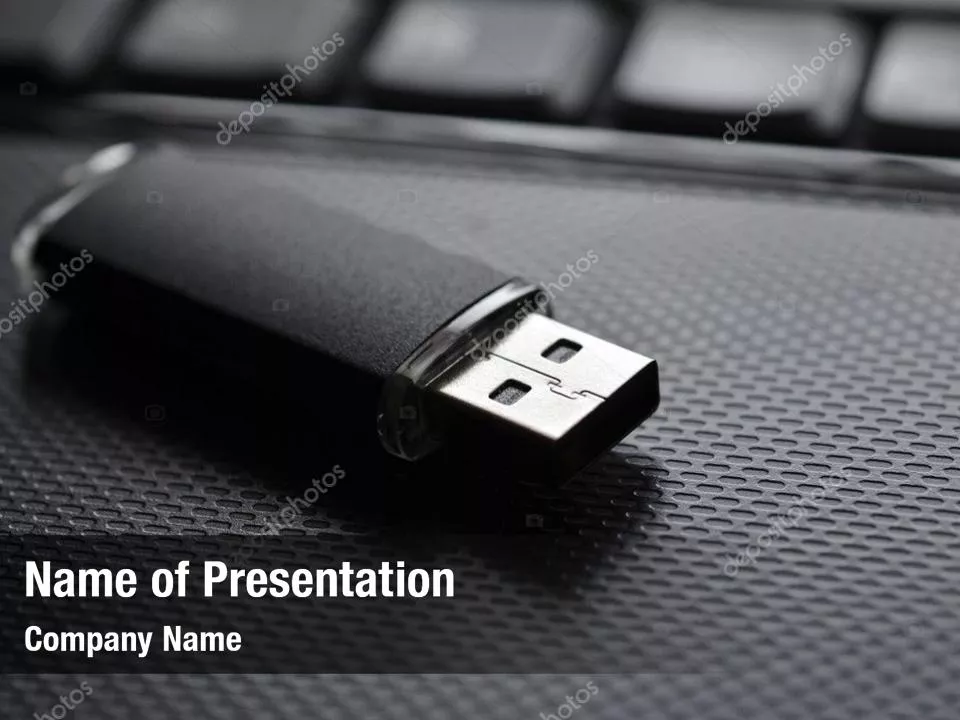 Flash Drive PowerPoint Template - Flash Drive PowerPoint Background