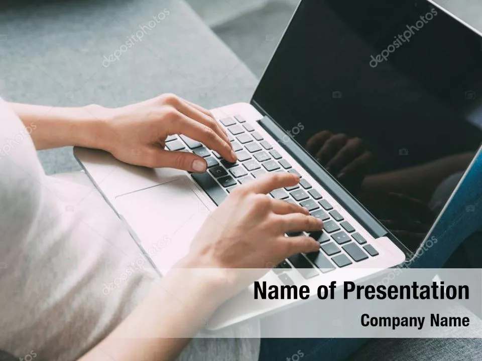 Computer Laptop PowerPoint Template - Computer Laptop PowerPoint Background