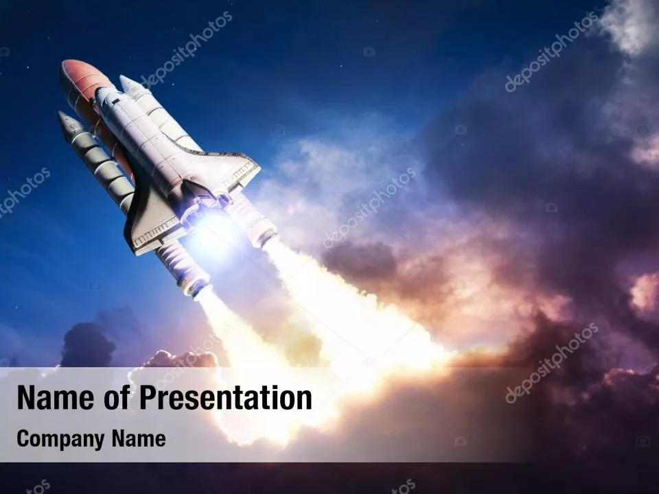 Space Shuttle PowerPoint Template - Space Shuttle PowerPoint Background
