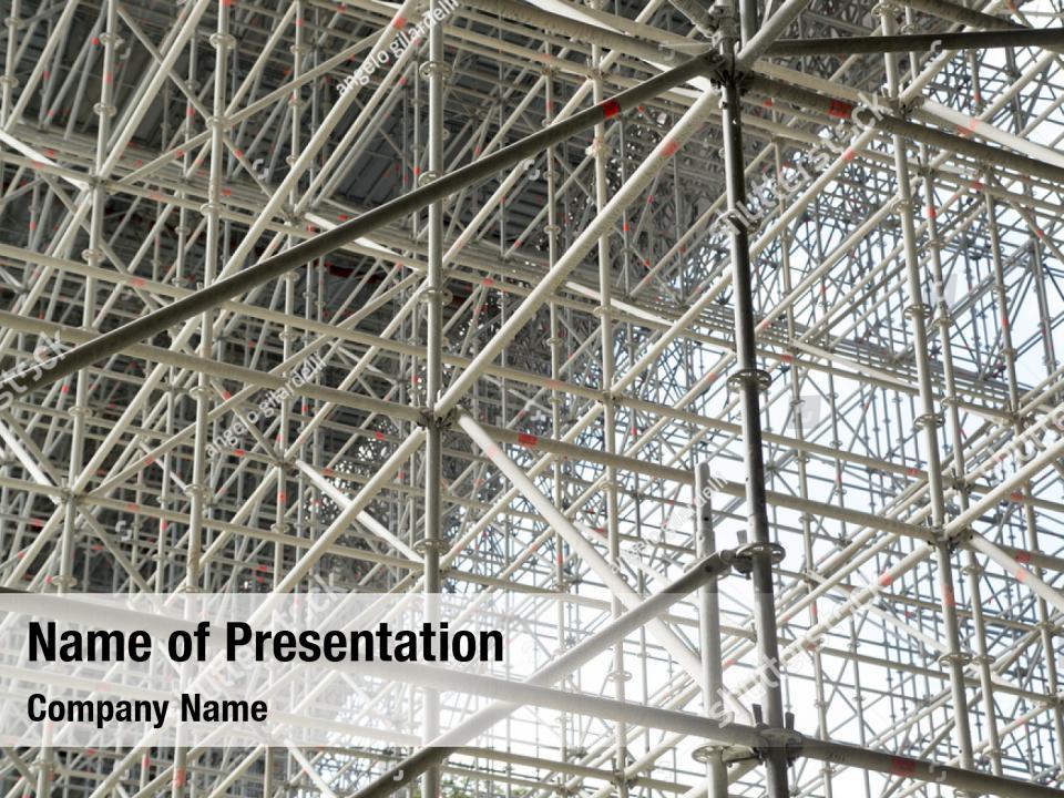 Enormous Scaffolding Powerpoint Theme Powerpoint Template Enormous