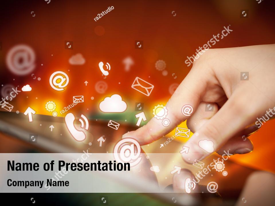 Network connection social media PowerPoint Template - Network ... Network connection social media PowerPoint Template - Network ...