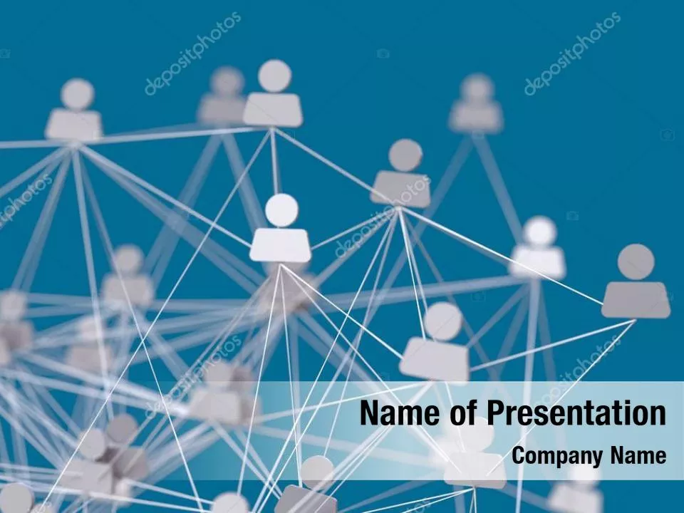 Creating Social Network PowerPoint Template - Creating Social Network ...
