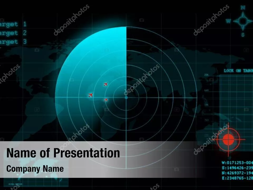 Radar PowerPoint Template - Radar PowerPoint Background