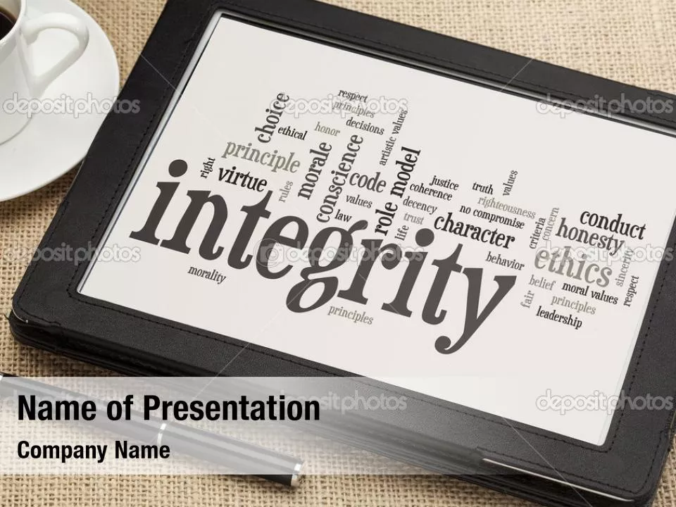 Integrity Word Cloud PowerPoint Template - Integrity Word Cloud PowerPoint Background