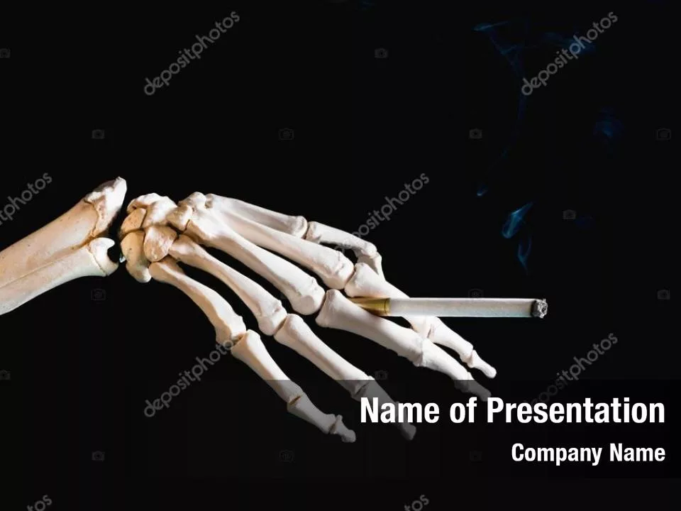 Skeleton Hand PowerPoint Template - Skeleton Hand PowerPoint Background