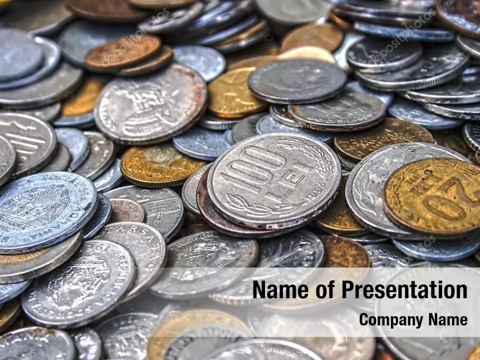 Coins PowerPoint Template - Coins PowerPoint Background