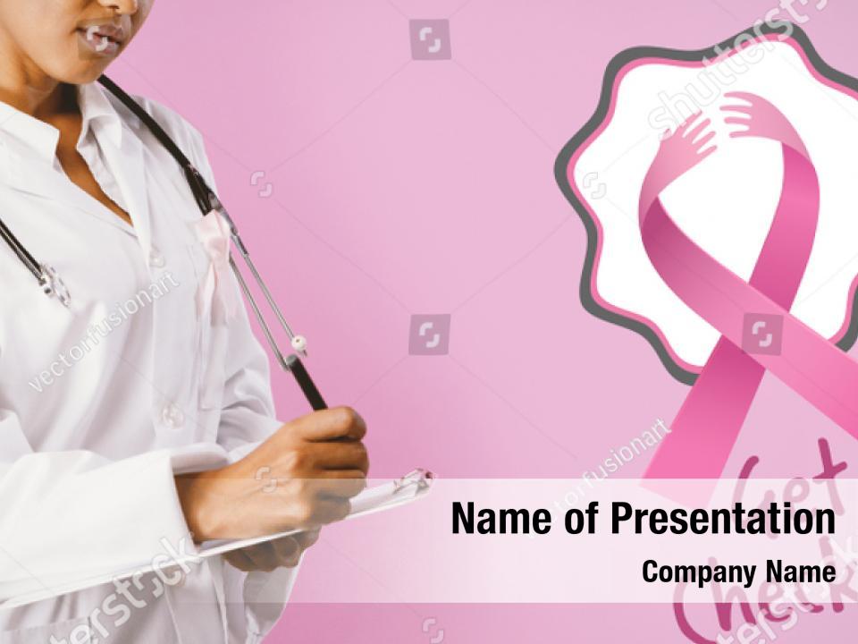 Pink Ribbon PowerPoint Template Pink Ribbon PowerPoint Template