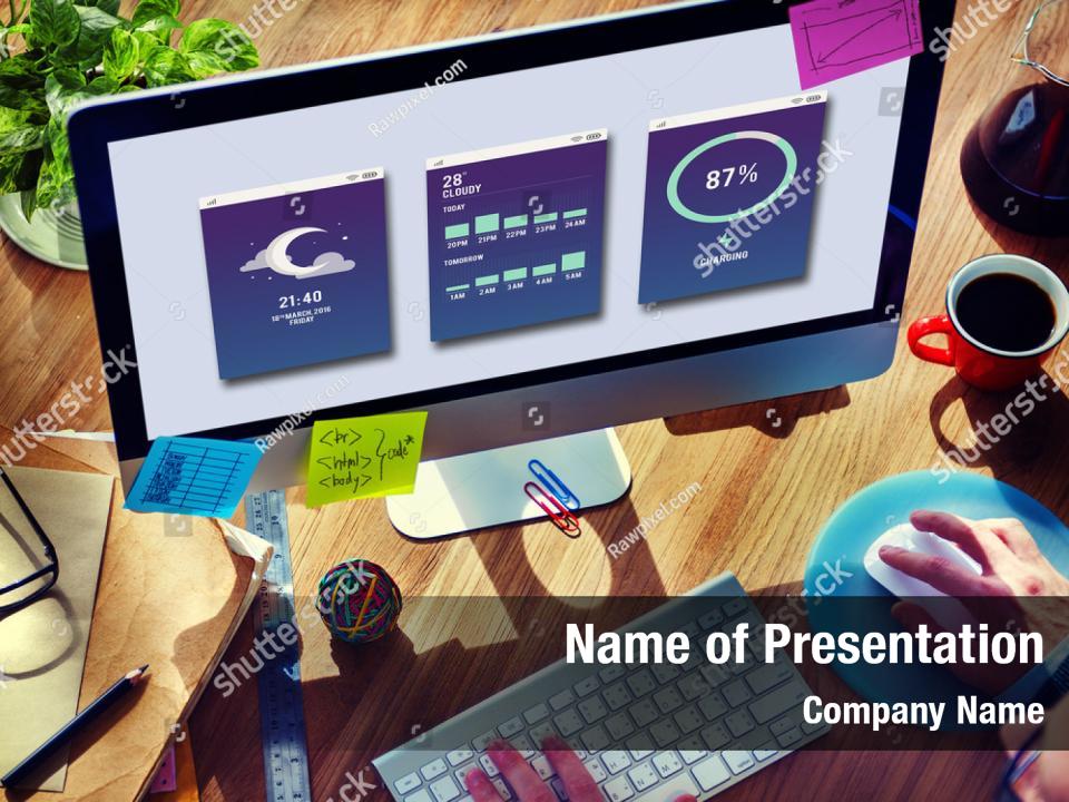 Internet Interface Application Programming Powerpoint Template Internet Interface Application