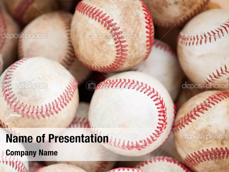 Recreation Baseball PowerPoint Template Recreation Baseball 