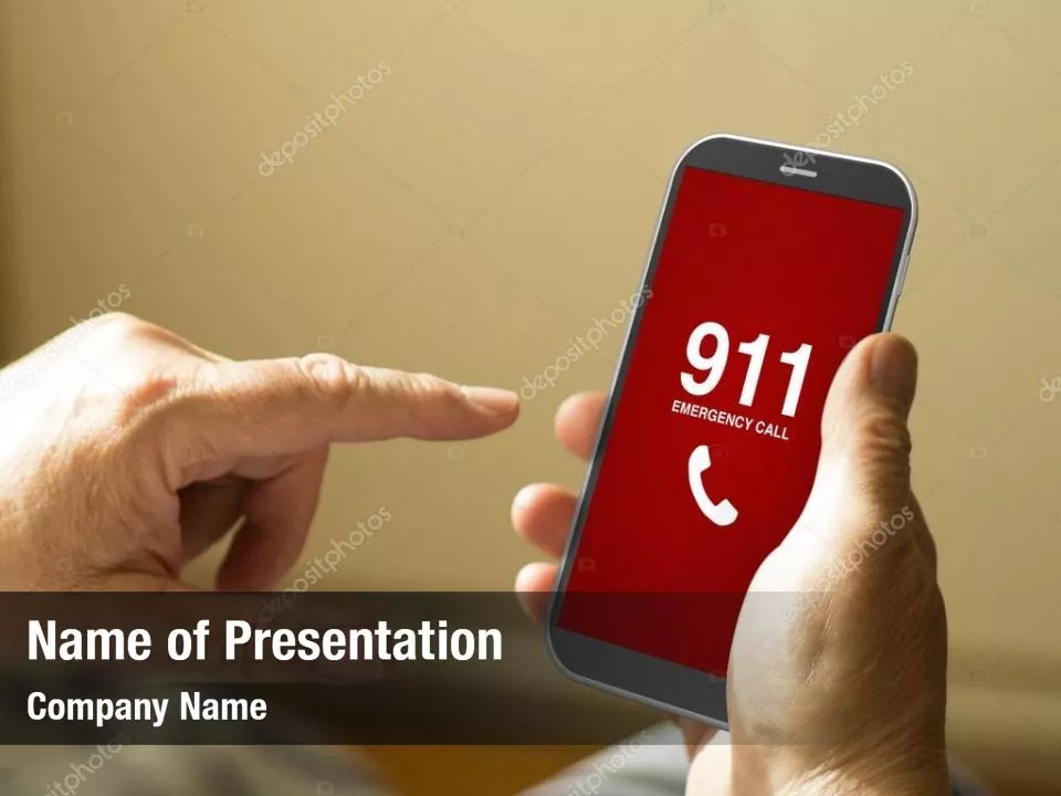 Emergency 911 PowerPoint Template - Emergency 911 PowerPoint Background