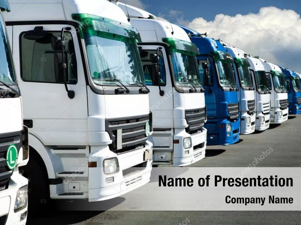 Trucks PowerPoint Template - Trucks PowerPoint Background
