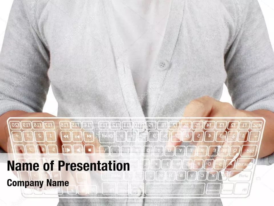 Virtual Keyboard PowerPoint Template - Virtual Keyboard PowerPoint Background