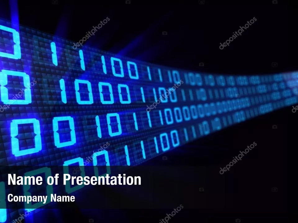 Binary Abstract Powerpoint Template Binary Abstract Powerpoint Background