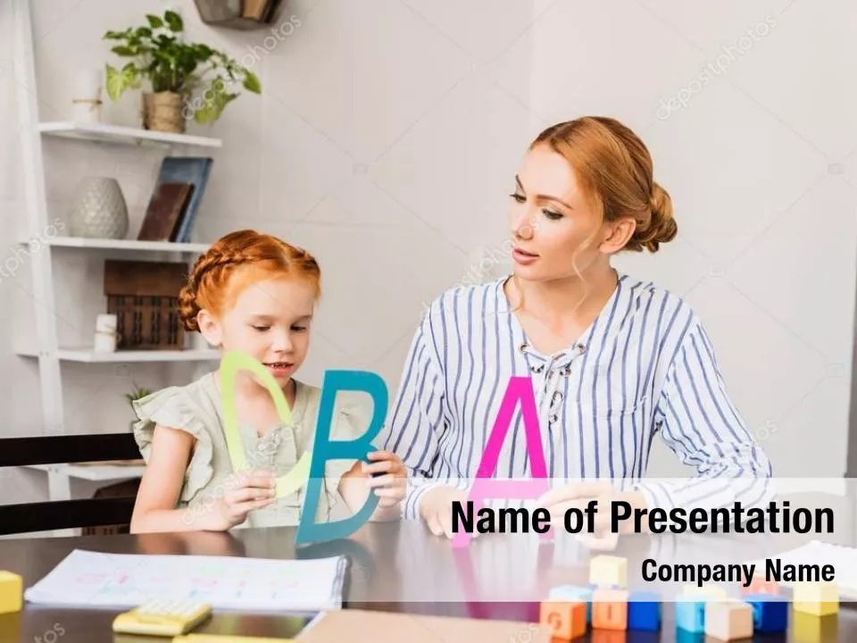 Learn Alphabet PowerPoint Template - Learn Alphabet PowerPoint Background